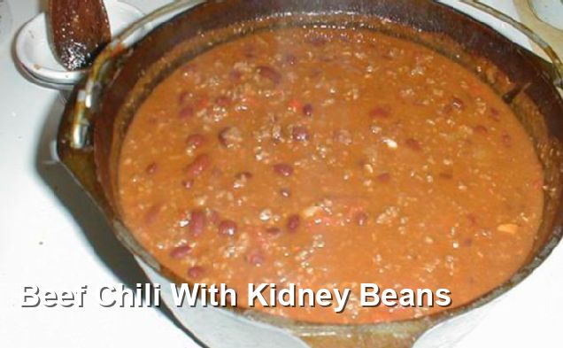 Beef Chili With Kidney Beans - American Recipes