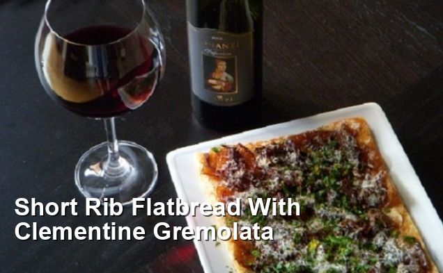 Short Rib Flatbread With Clementine Gremolata - Lunch Recipes