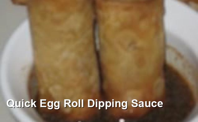 Quick Egg Roll Dipping Sauce Chinese Recipes