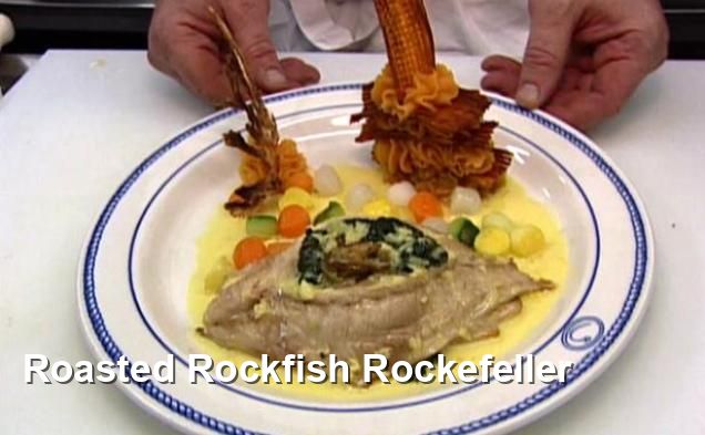 Roasted Rockfish Rockefeller - Gluten Free Recipes