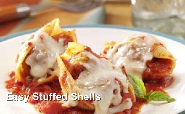 Easy Stuffed Shells - Lunch Recipes
