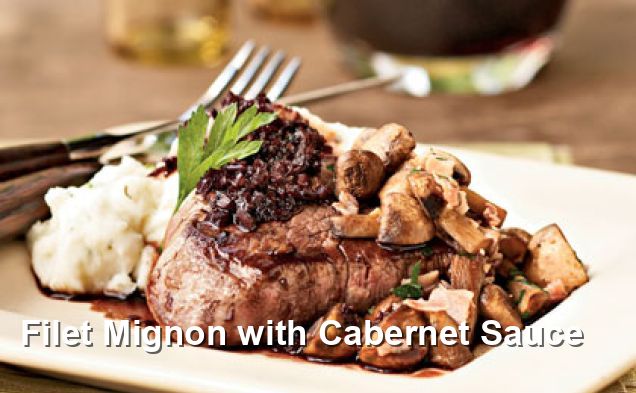 Filet Mignon with Cabernet Sauce - Gluten Free Recipes
